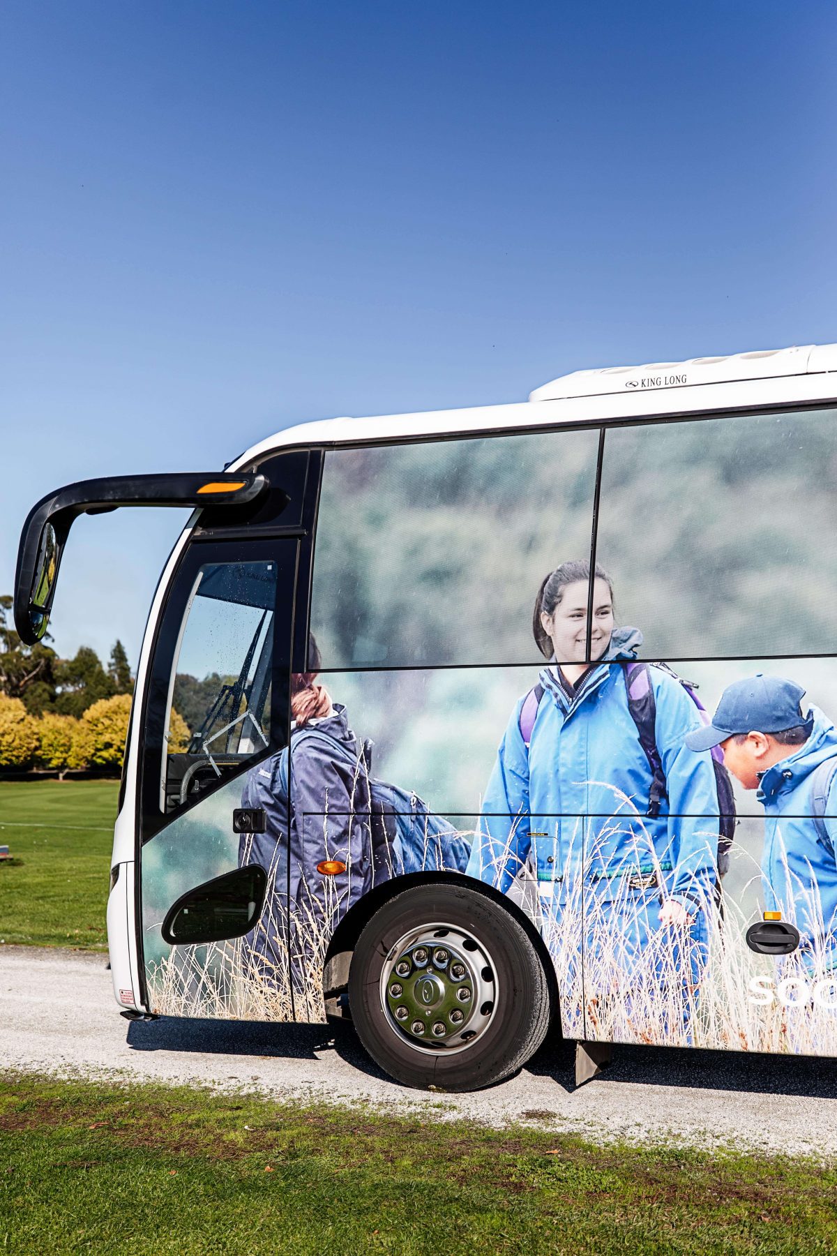 Bus Wraps Tasmania - Flying Colours Group Tas Group